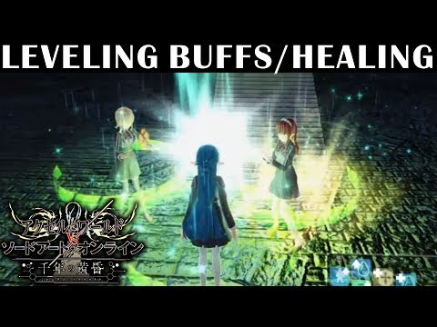 Leveling SAO Buffs/Healing - Accel World vs Sword Art Online - YouTube