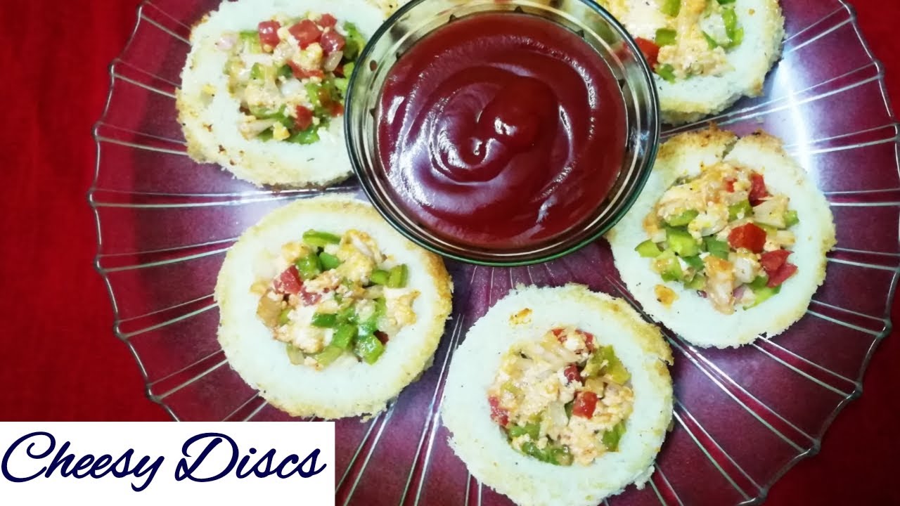 Cheesy Discs Recipe | Easy Bread Recipe | Starter/Snacks Recipe| 5 ...