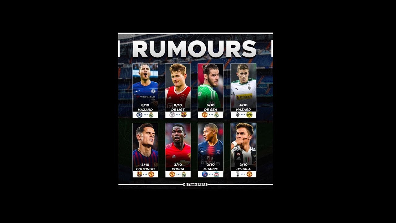 Football Transfer Rumours 2019 next season - YouTube