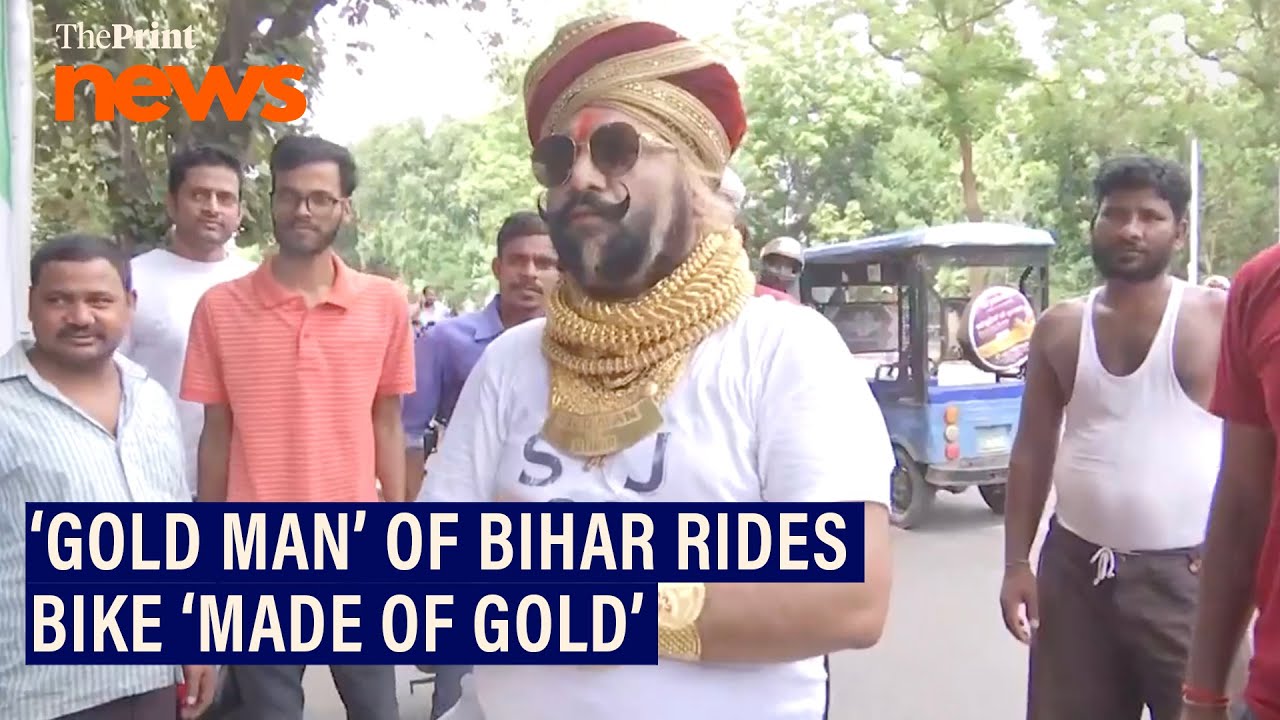 ‘Gold man’ of Bihar ventures out wearing over 5 kg gold. ‘Not afraid ...