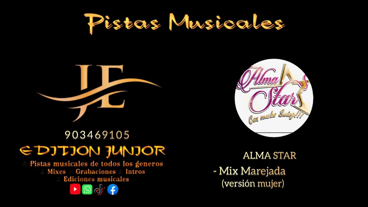 Alma Star - Mix Marejada "versión mujer" (Pista Demo) - YouTube