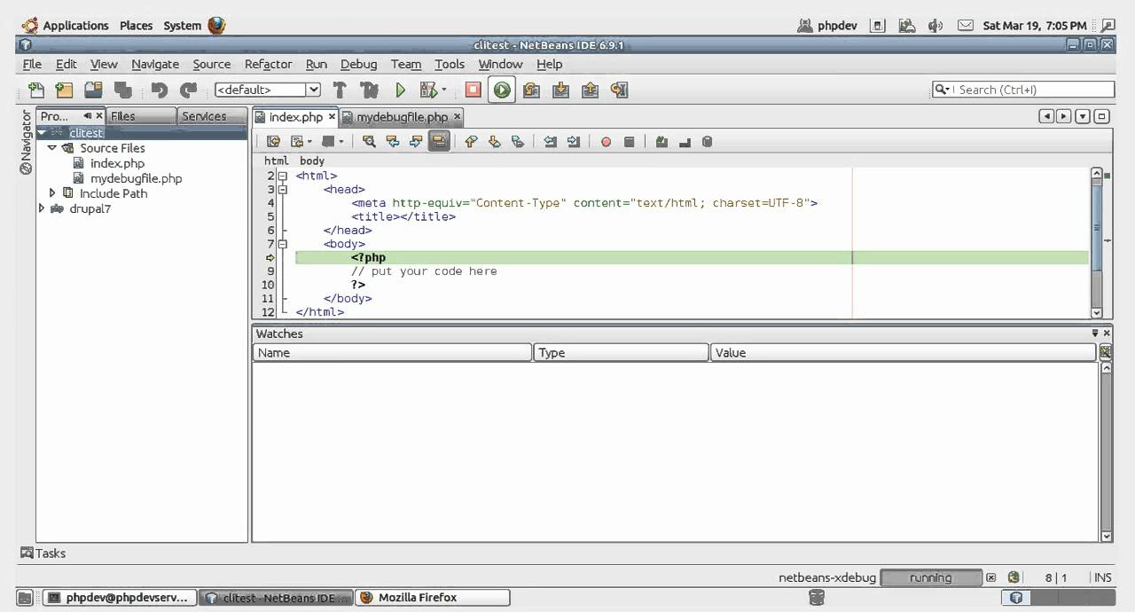 Debugging PHP-CLI with XDebug and NetBeans - YouTube