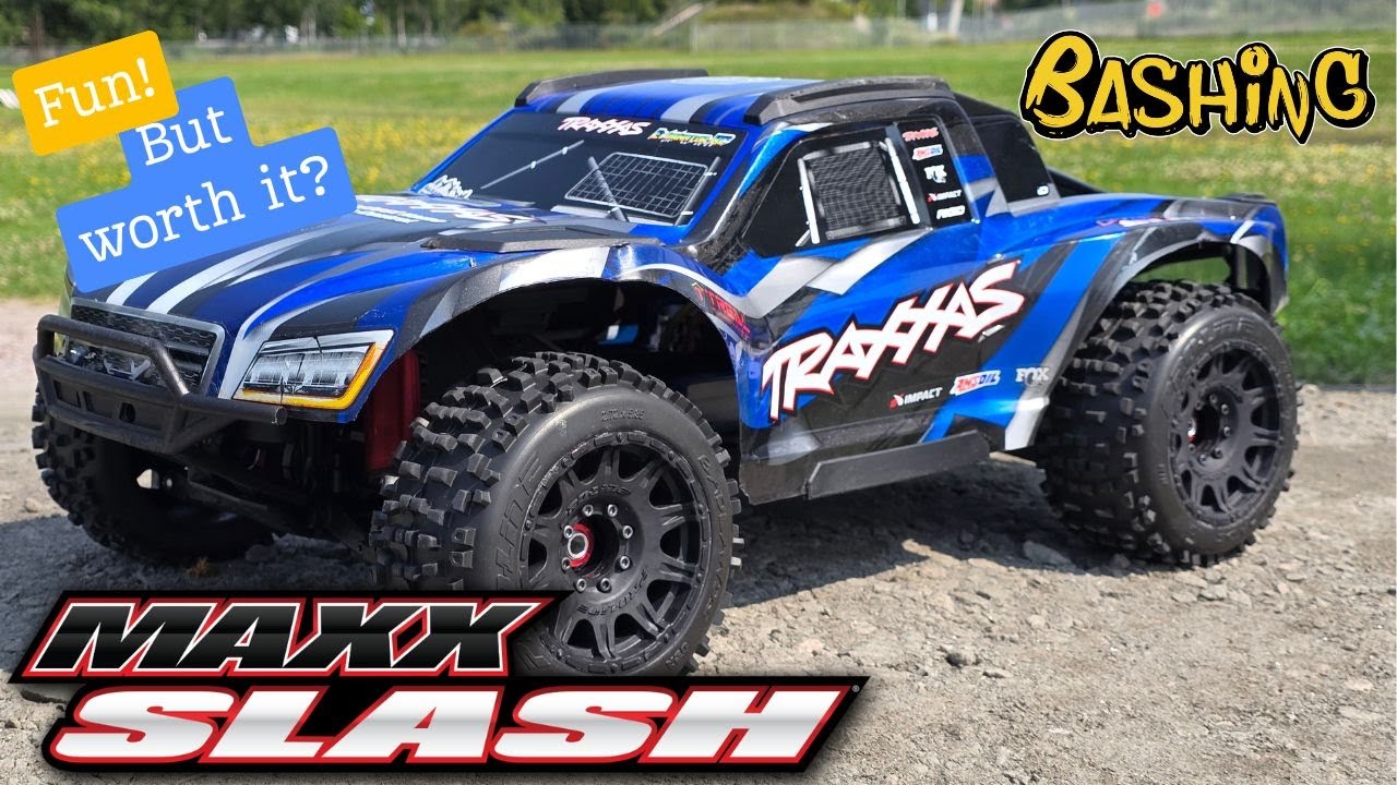 Traxxas Maxx Slash (Hacked Body & 3.8" Badlands) - YouTube