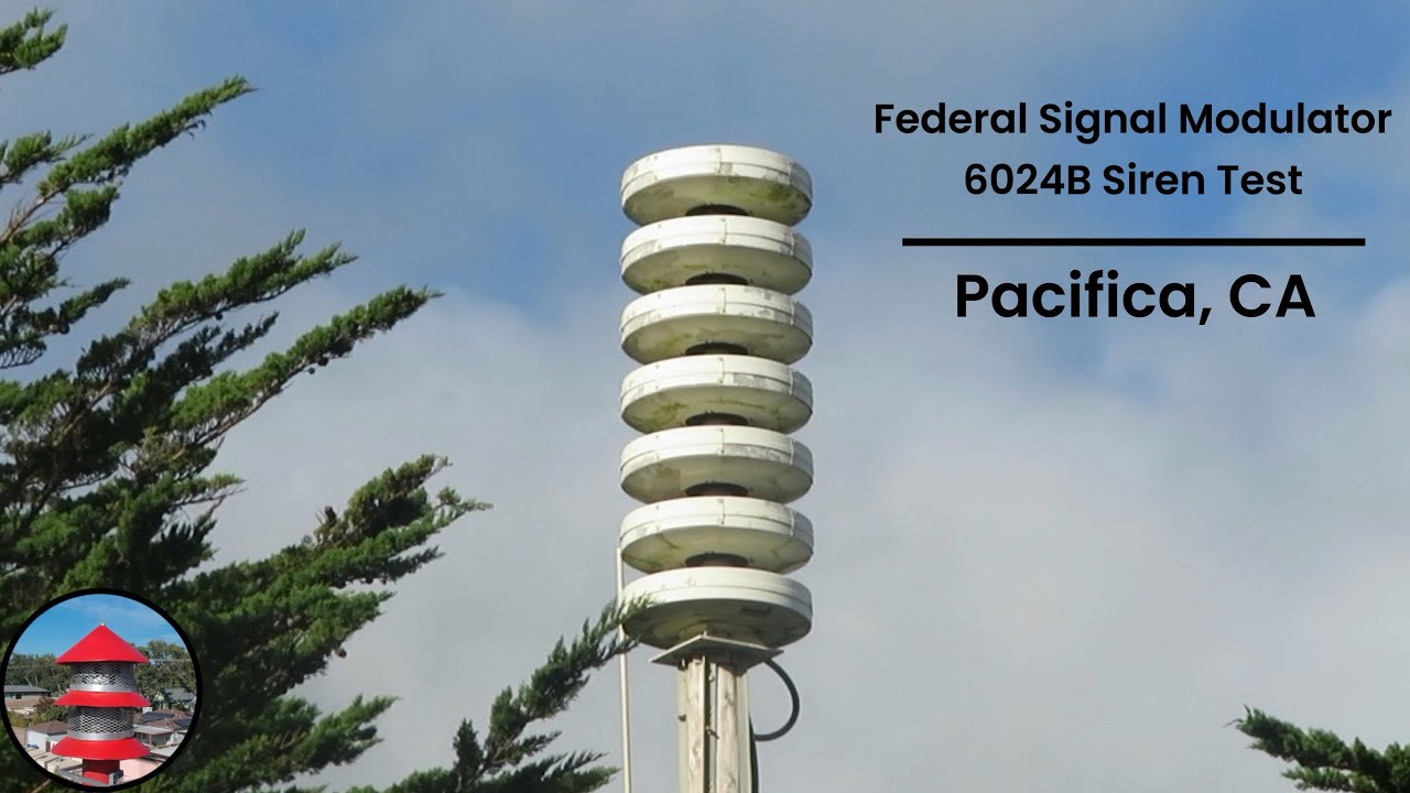 Federal Signal Modulator 6024B Siren Test | Voice and Wail | Pacifica ...