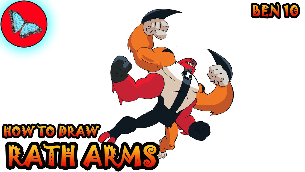 How To Draw Rath Arms From Ben 10 | Drawing Animals - YouTube