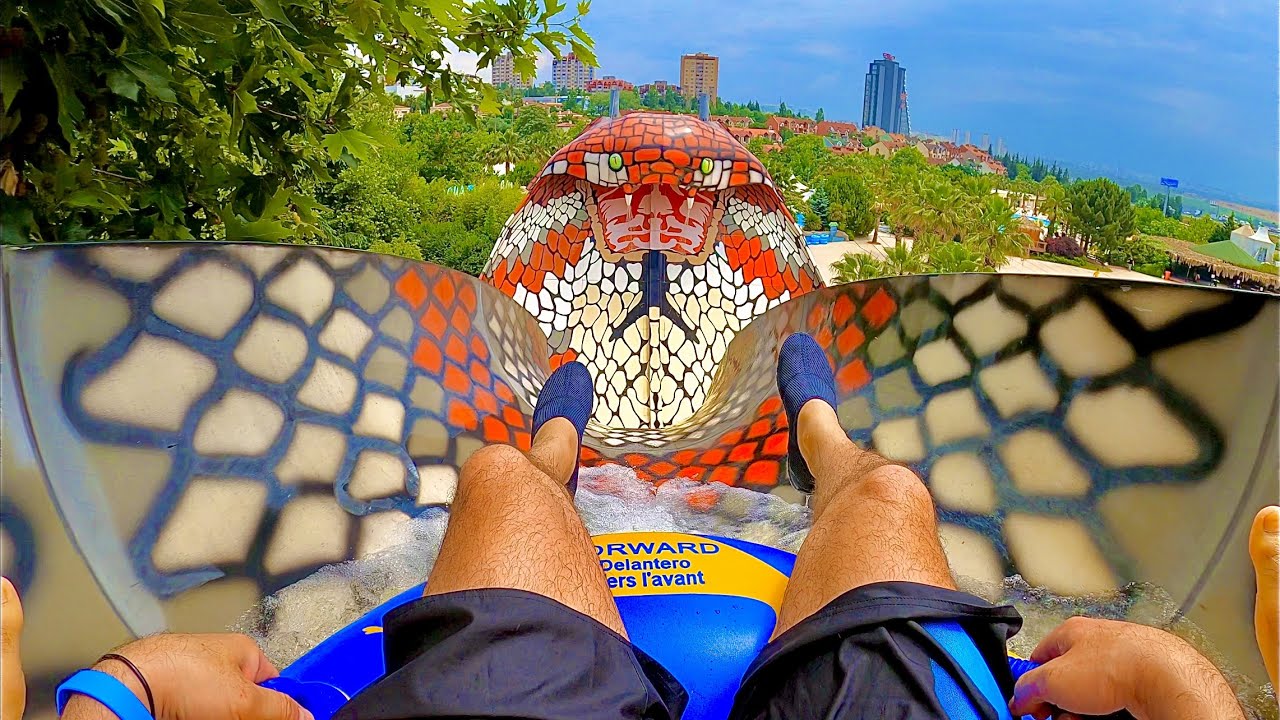 King Cobra Waterslide at Aqua Club Dolphin - YouTube