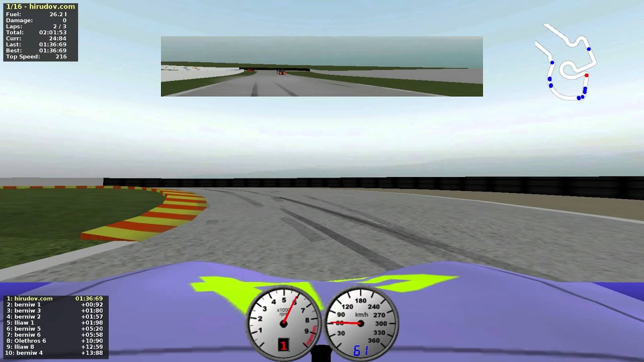 TORCS gameplay Car5-Trb1 versus all on Road Tracks - Green Horn - YouTube