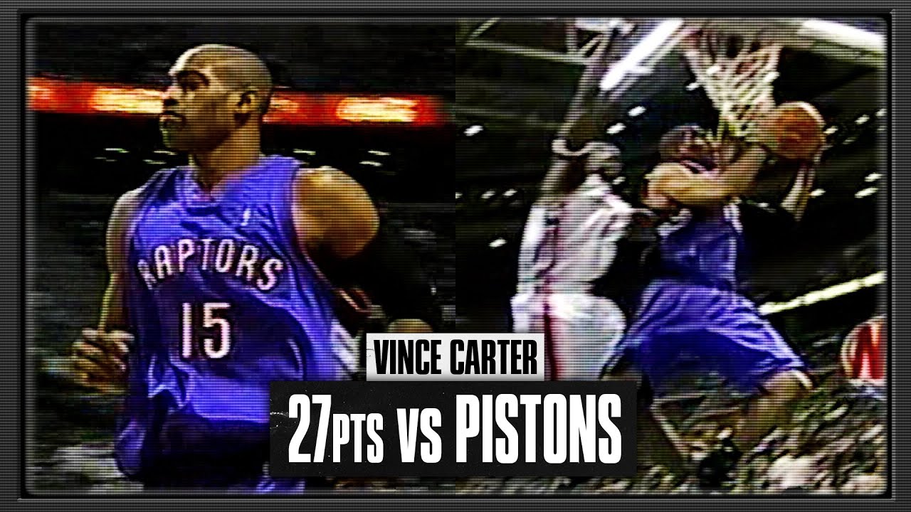Vince Carter 27pts Raptors vs Pistons (2004.01.14) - YouTube