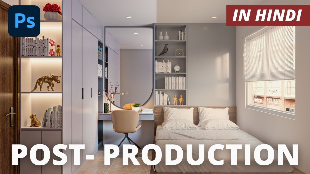 Interior Post Production of VRay Render - YouTube
