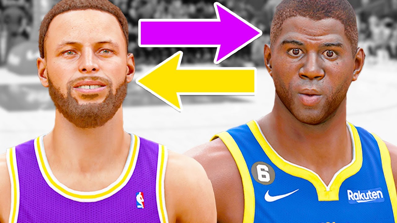 I Swapped Steph Curry and Magic Johnson Careers! - YouTube