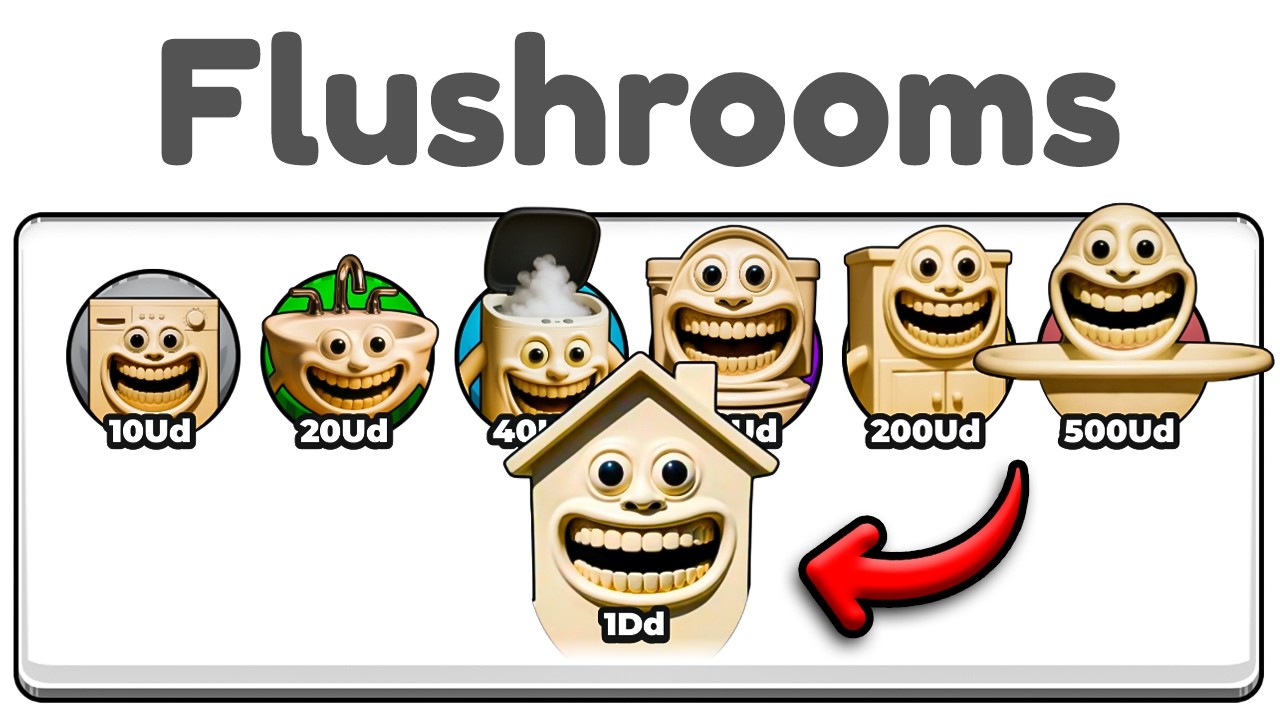 Unlocking MAX Level FLUSHROOMS In Brainrot Evolution Roblox! - YouTube