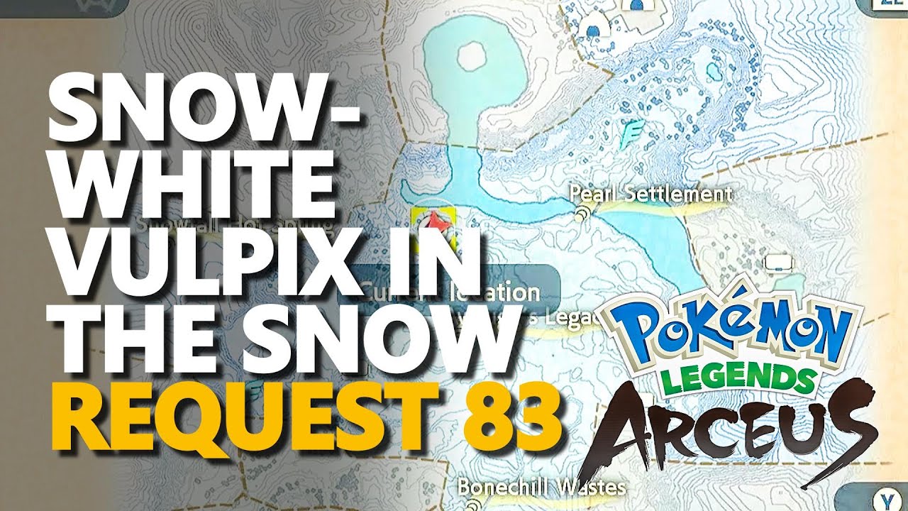 Snow-White Vulpix in the Snow Pokemon Legends Arceus - YouTube