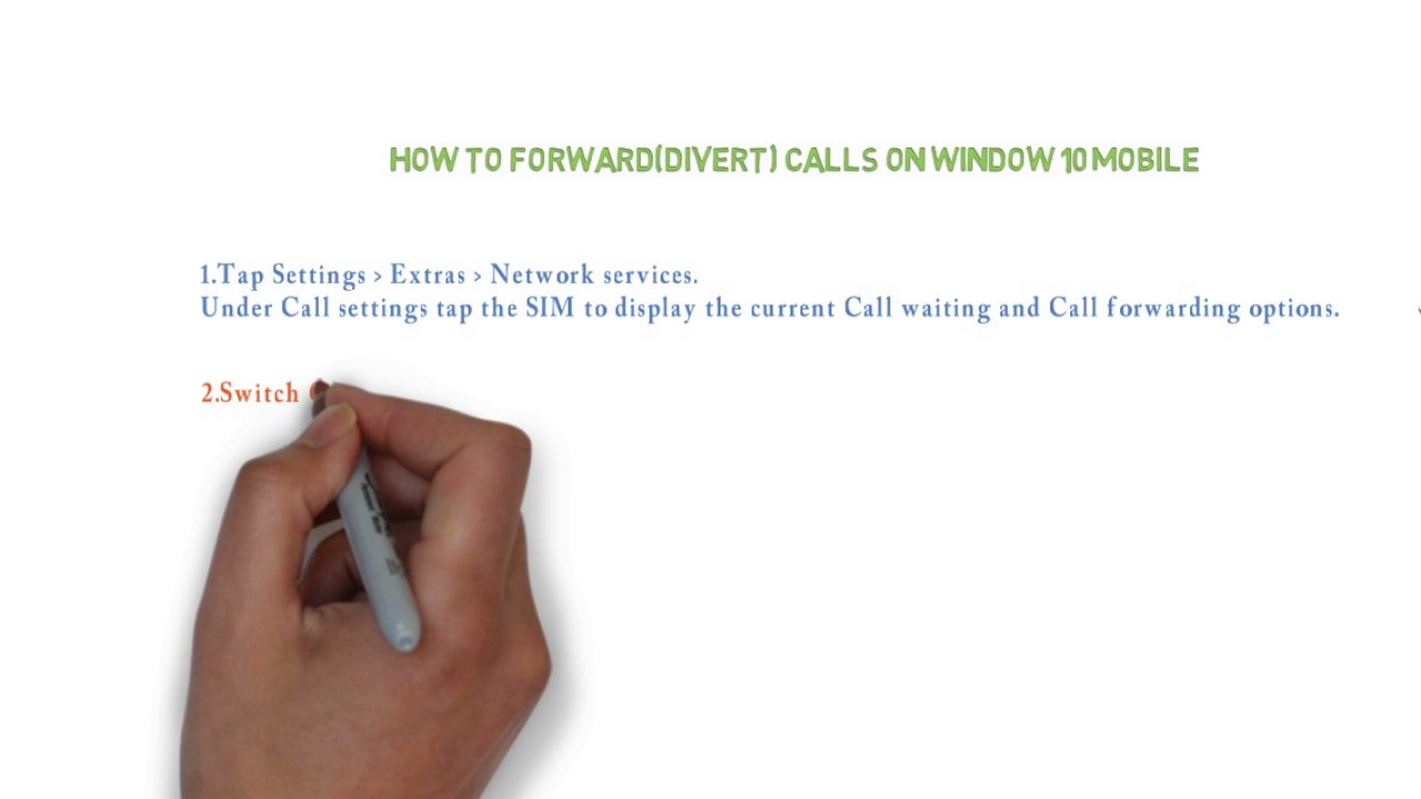 Forward /divert calls on windows 10 mobile - YouTube