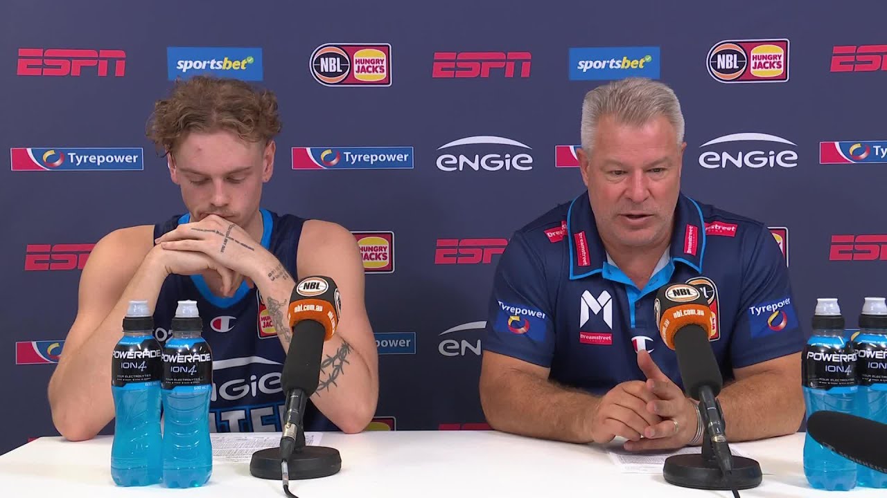 Dean Vickerman and Luke Travers press conference vs Illawarra Hawks ...