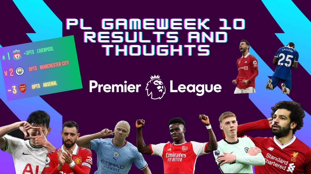 PL Gameweek 10 Results and Thoughts, Man United vs Chelsea draw and ...