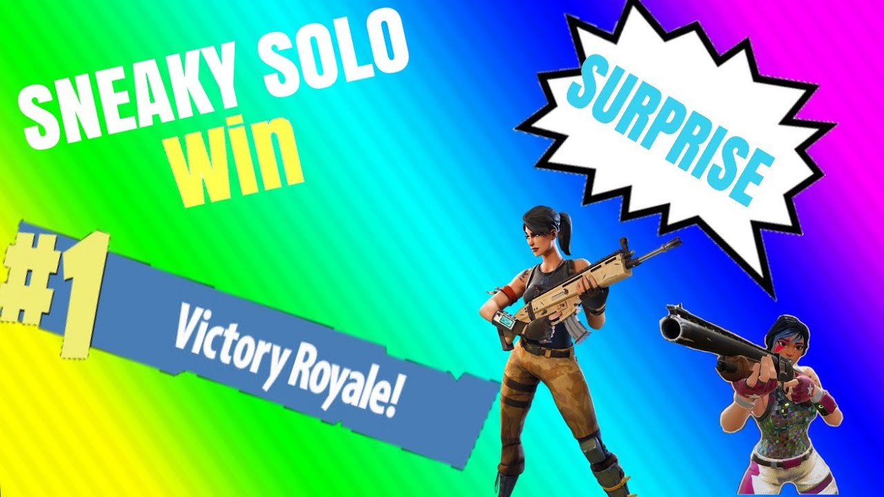 Sneaky victory royal(fortnite br) - YouTube