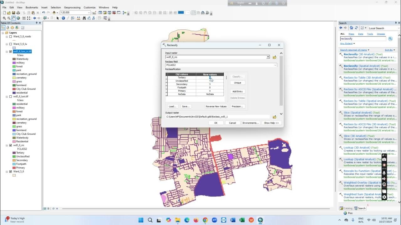 Reclassify Raster File in ArcGIS Part 2 - YouTube
