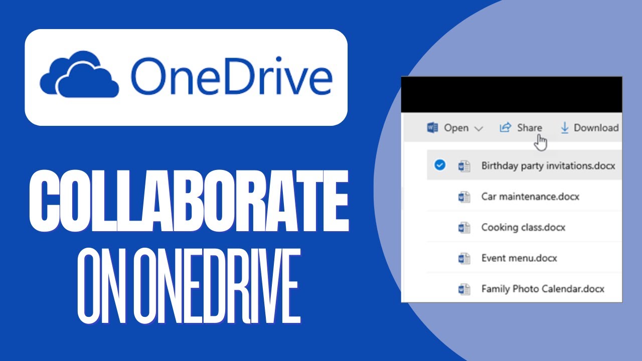 How to Collaborate with Microsoft OneDrive - YouTube