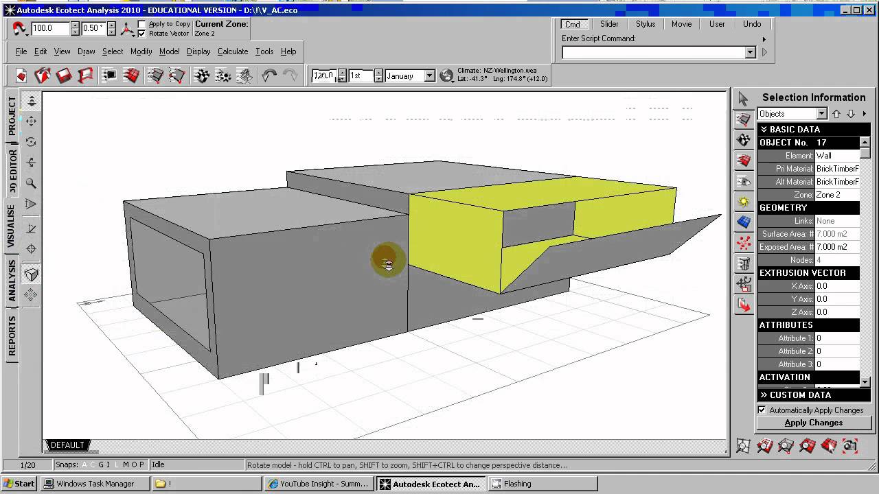 Ecotect thermal Intermediate; Techniques - YouTube