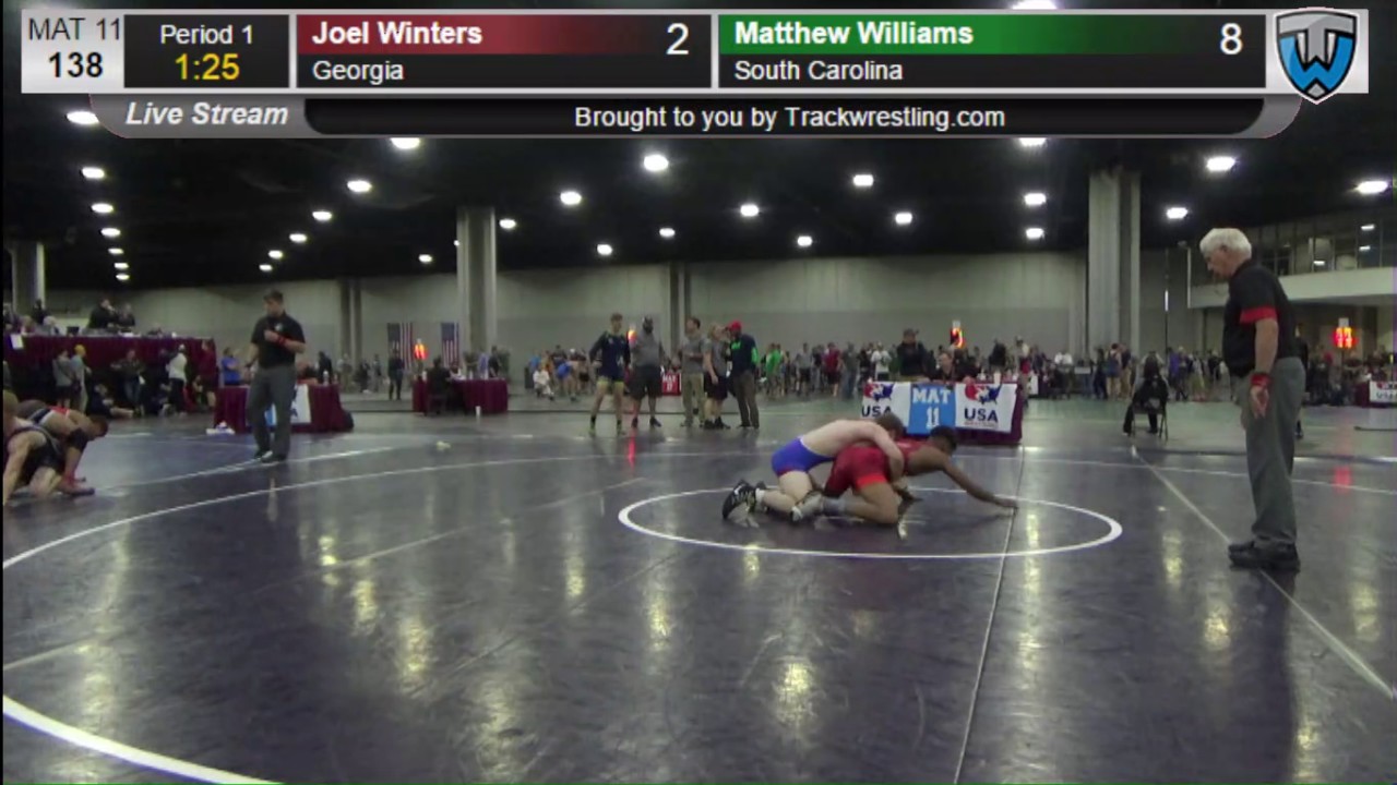2263 Cadet Men 138 Joel Winters Georgia vs Matthew Williams South ...