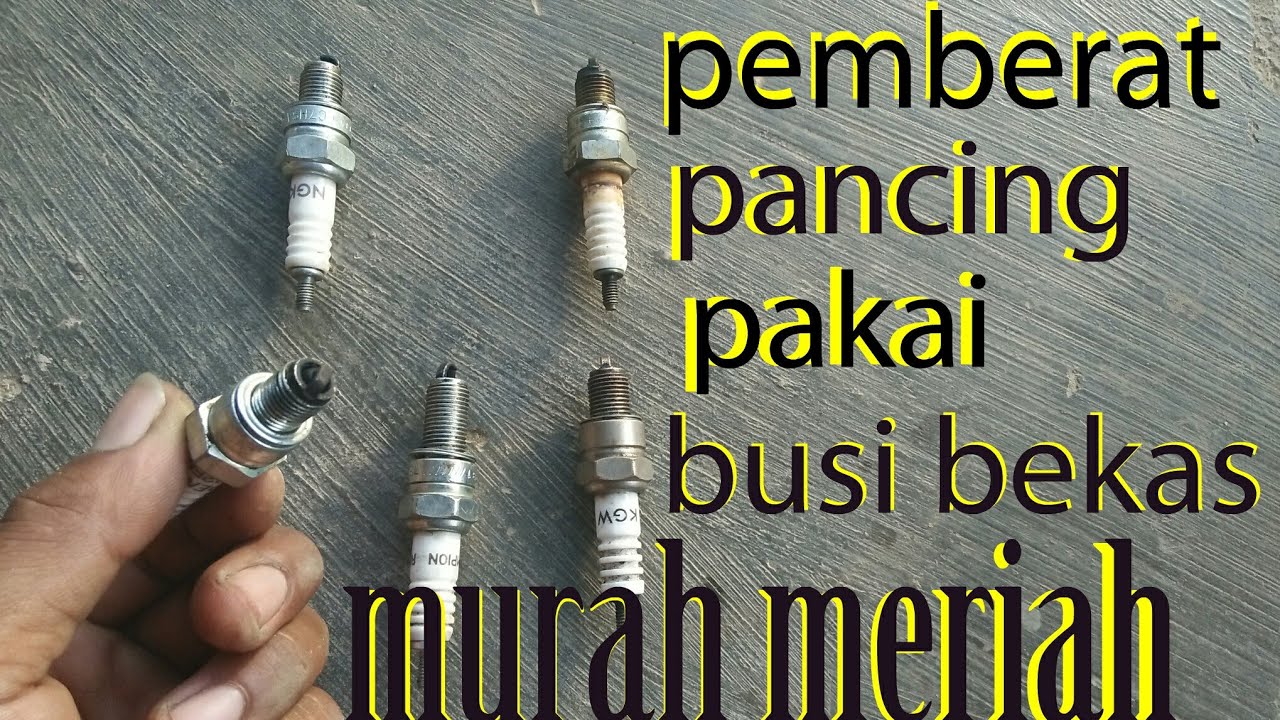 Cara membuat pemberat pancing dari besi busi... Murah meriah - YouTube