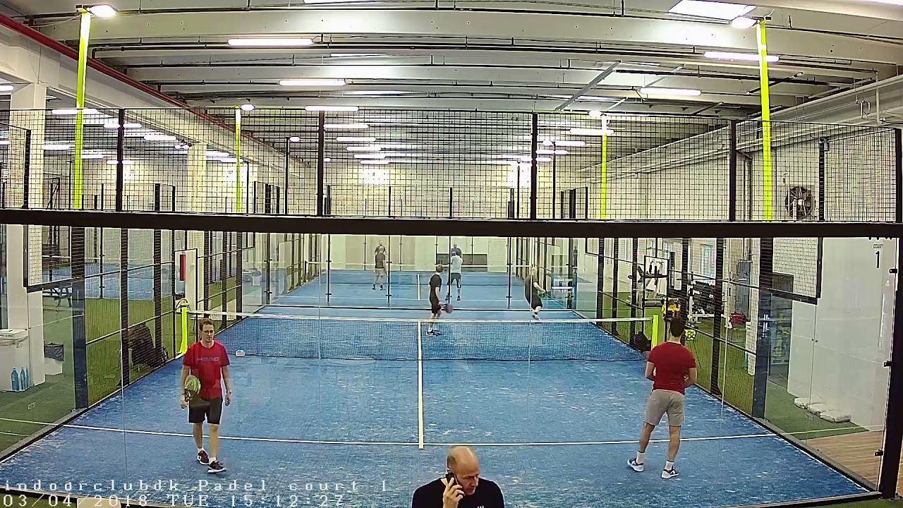 Indoorclub.dk Padelbane 1 03-04-2018 17:00-20:00 video 1/3 - YouTube