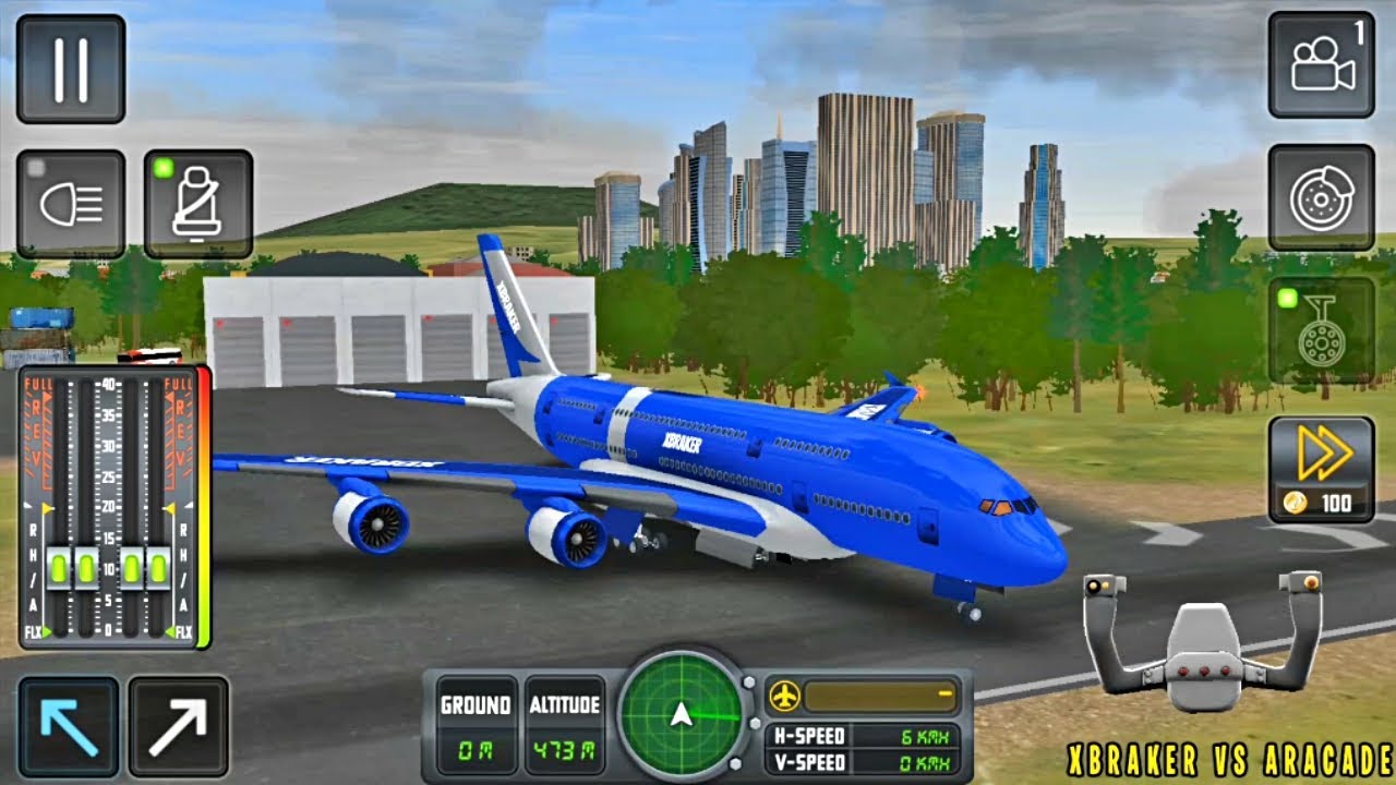 Flight Sim 2018 #144 - Blue Lion Airplane - Fly to London - Android ...