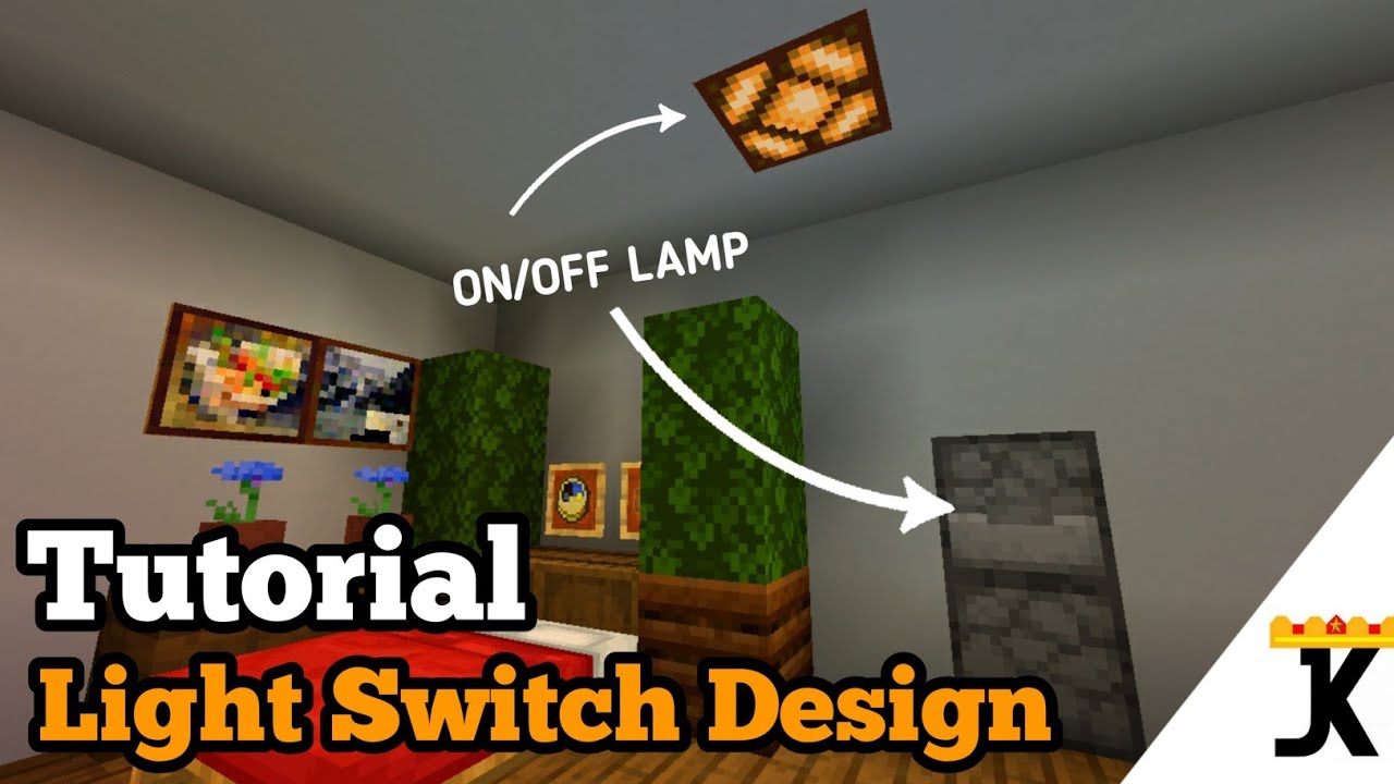 Tutorial Cara Membuat Light Switch Design - Tutorial Redstone - YouTube