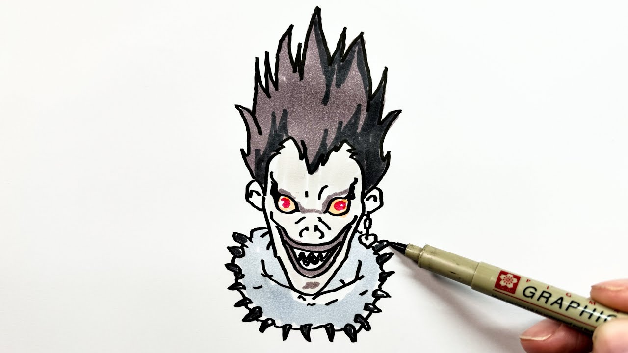 How to Draw Ryuk From Death Note - YouTube