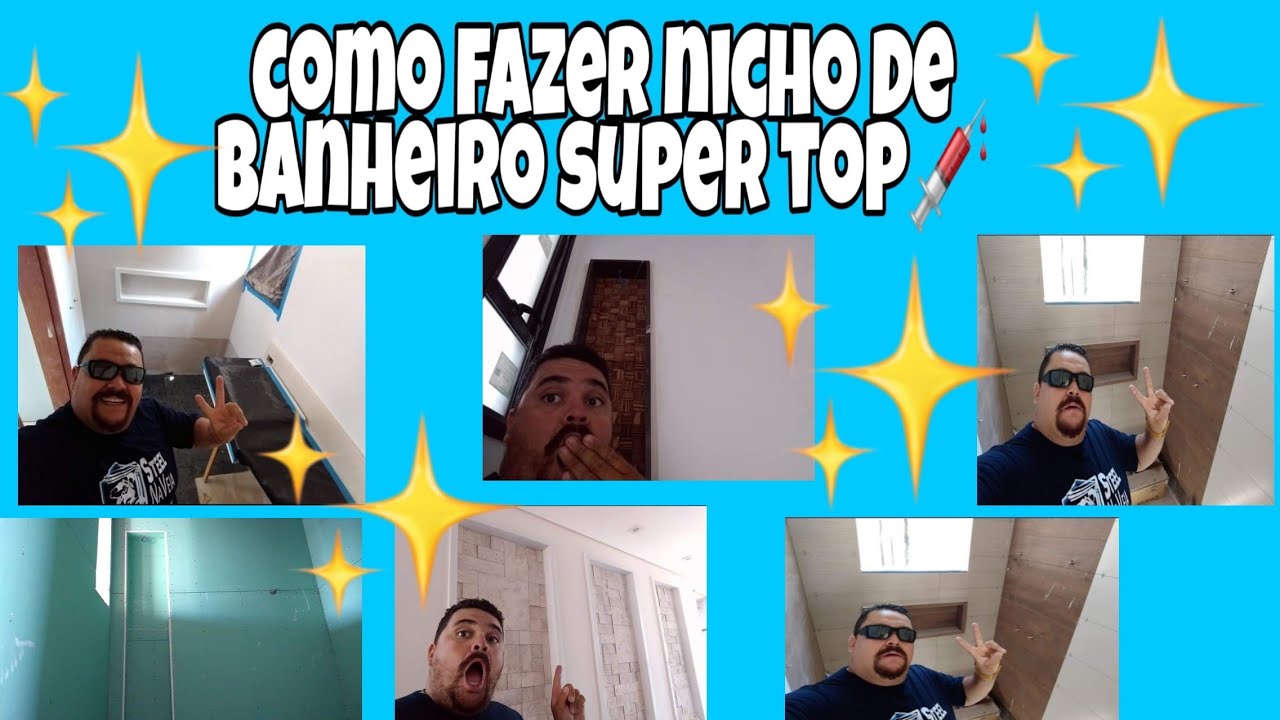 #61 nicho banheiro passo a passo no Drywall . detalhes rápido e simples ...