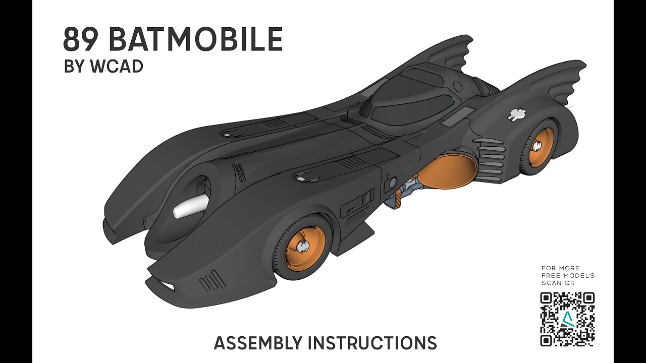 3d Printed 89 Batmobile Assembly Instructions - MakerWorld EXCLUSIVE ...