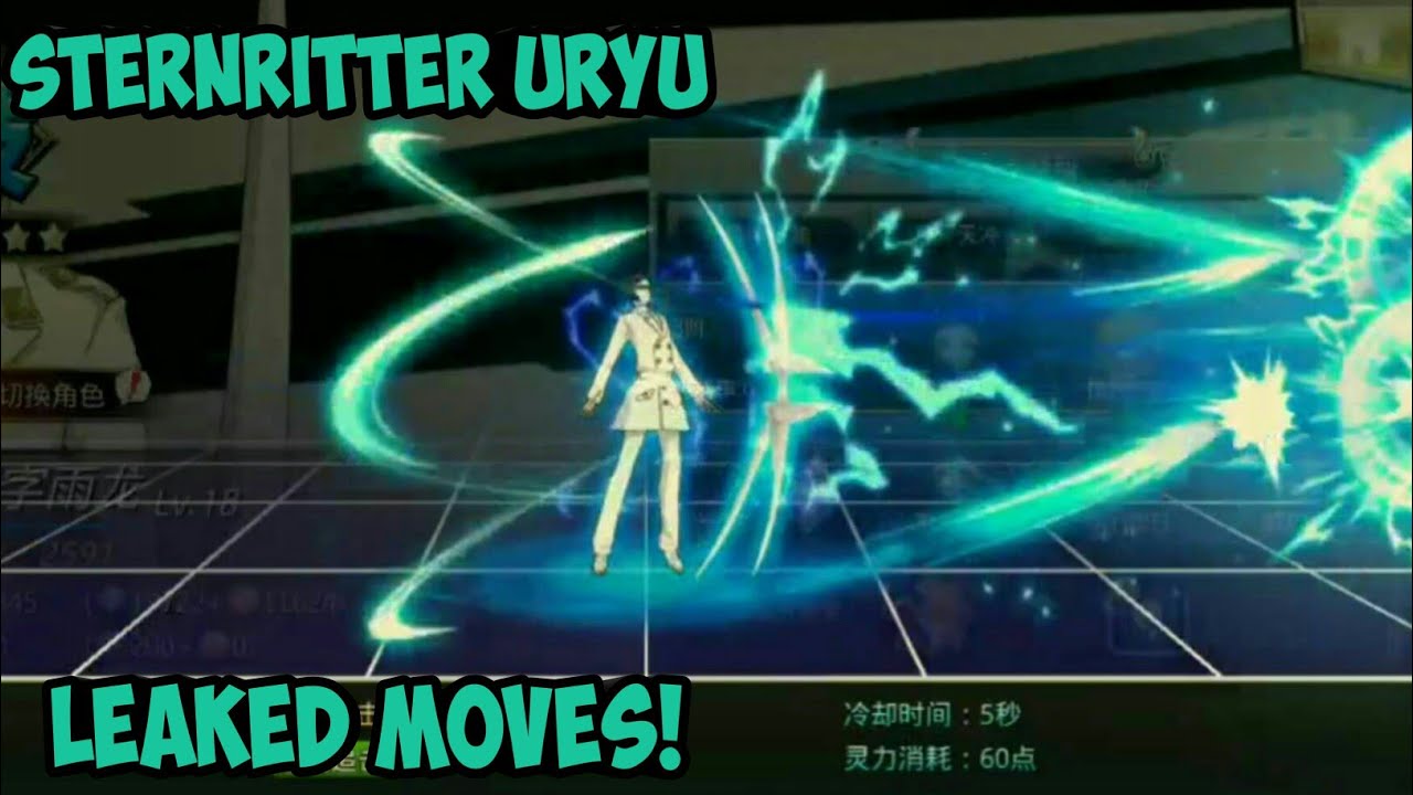 Sternritter Uryu Leaked Moves! - Bleach Death Awakening - YouTube