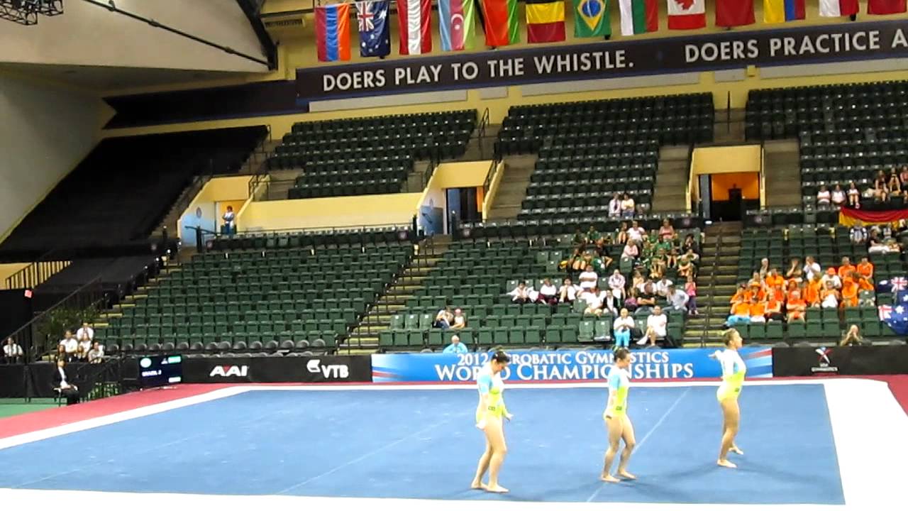 2012 (USA) Acrobatic Gymnastics World Championships - Brazil - YouTube