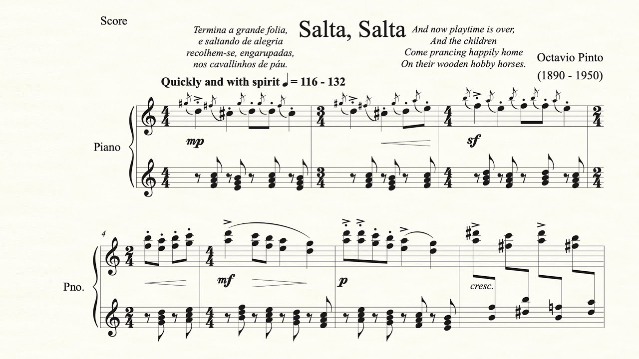 Salta, Salta - Octavio Pinto - Piano Repertoire 9 - YouTube