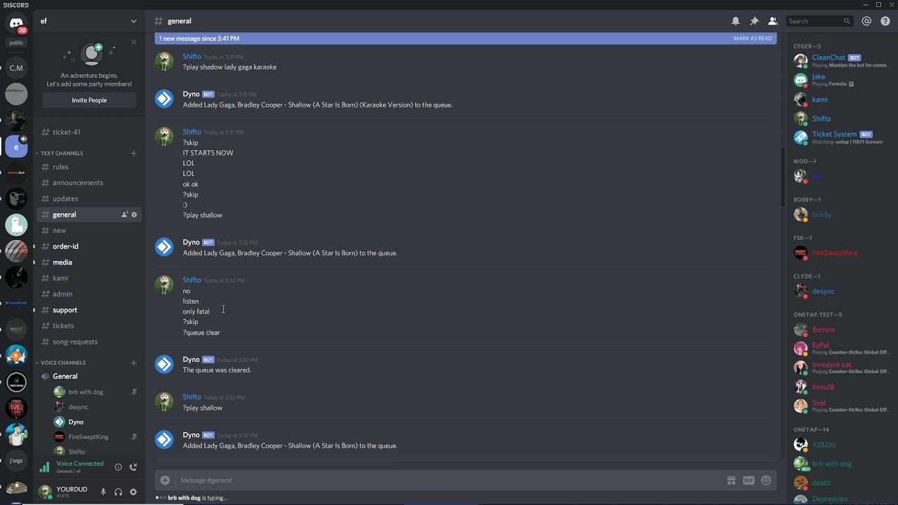 GUY DOES KARAOKE FOR FATALITY INVITE - YouTube