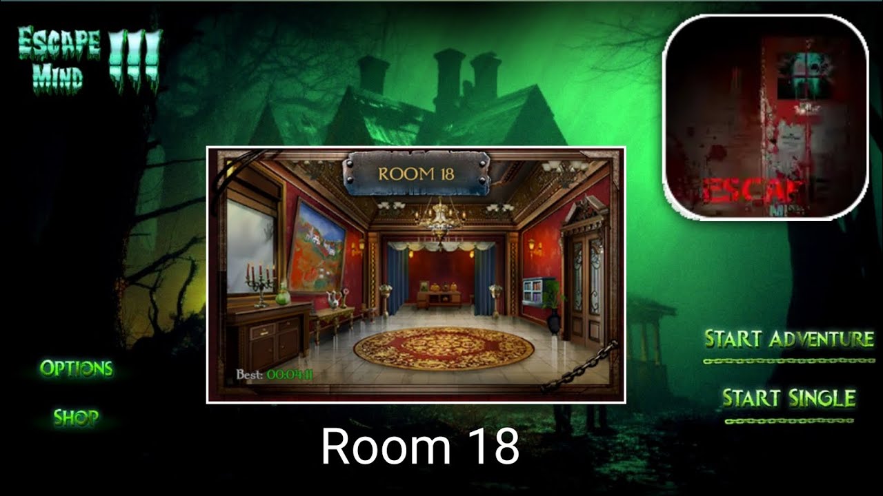 Escape mind 3 room 18 unlock walkthrough solution - YouTube