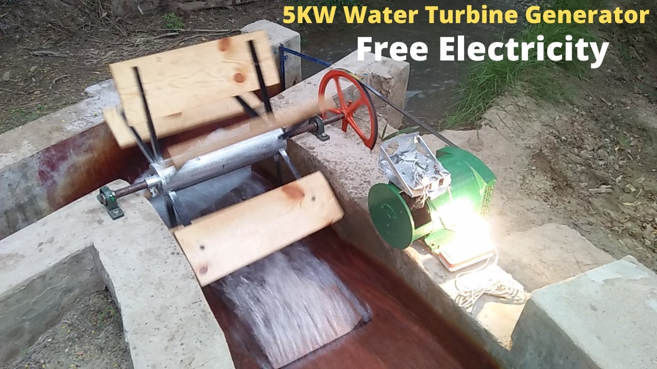 free electricity generator how to make free energy water wheel 5kw ...