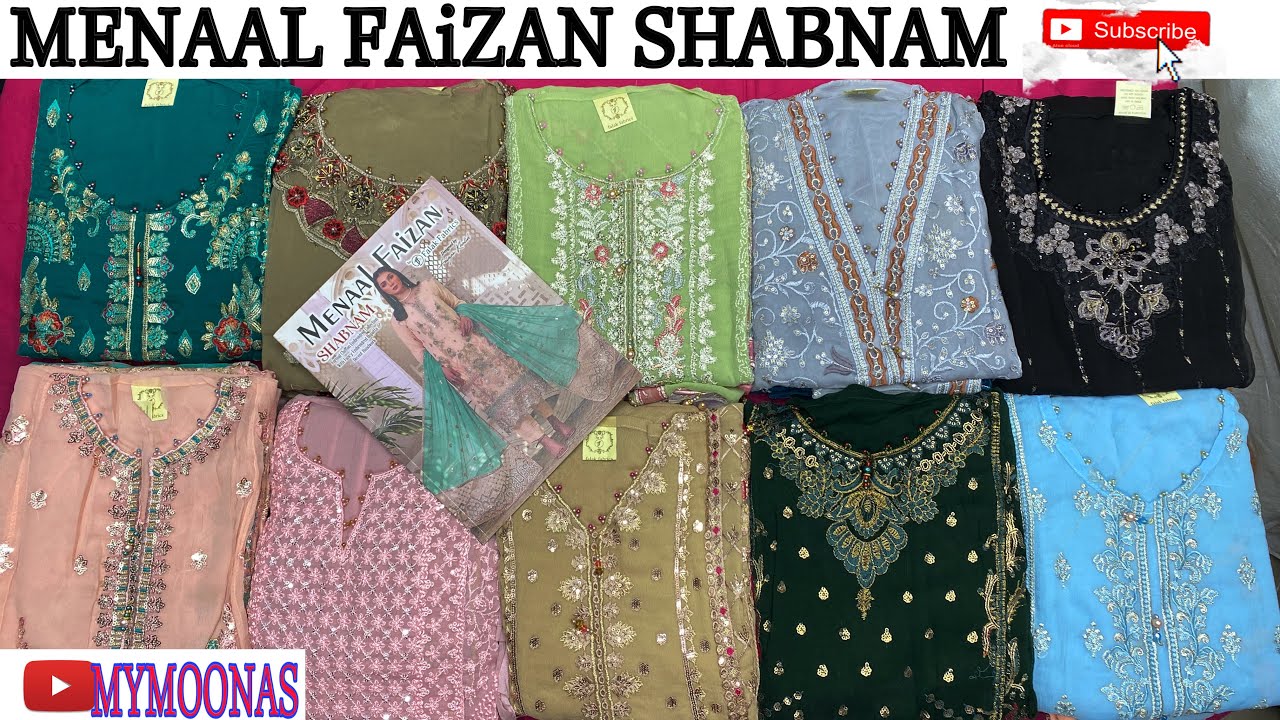 SHABNAM Formal Chiffon With Fancy Embroidered Dupatta Decent Handwork ...