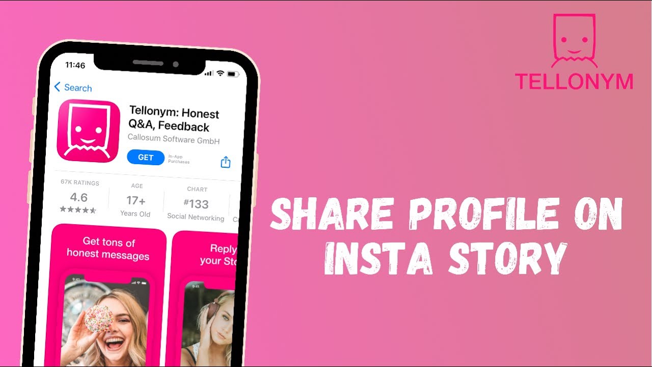 How to Share your Tellonym Profile on Instagram Story - YouTube