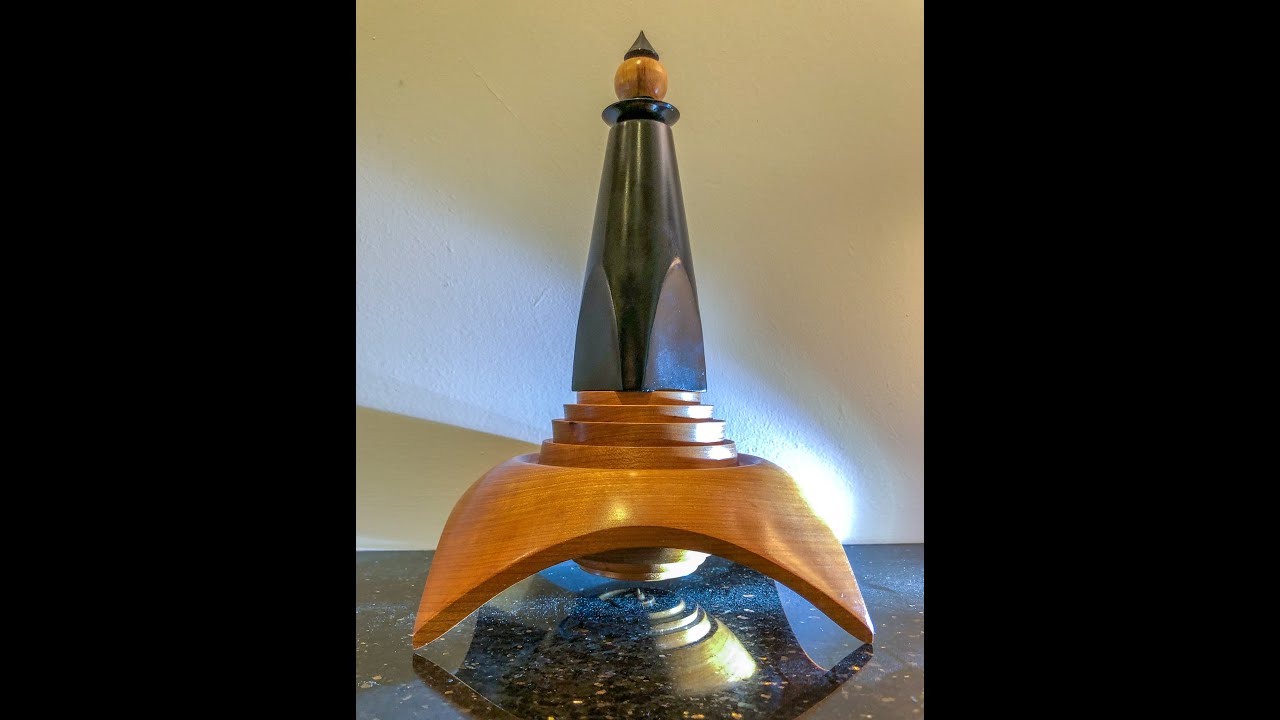Woodturning: A pagoda style box - YouTube
