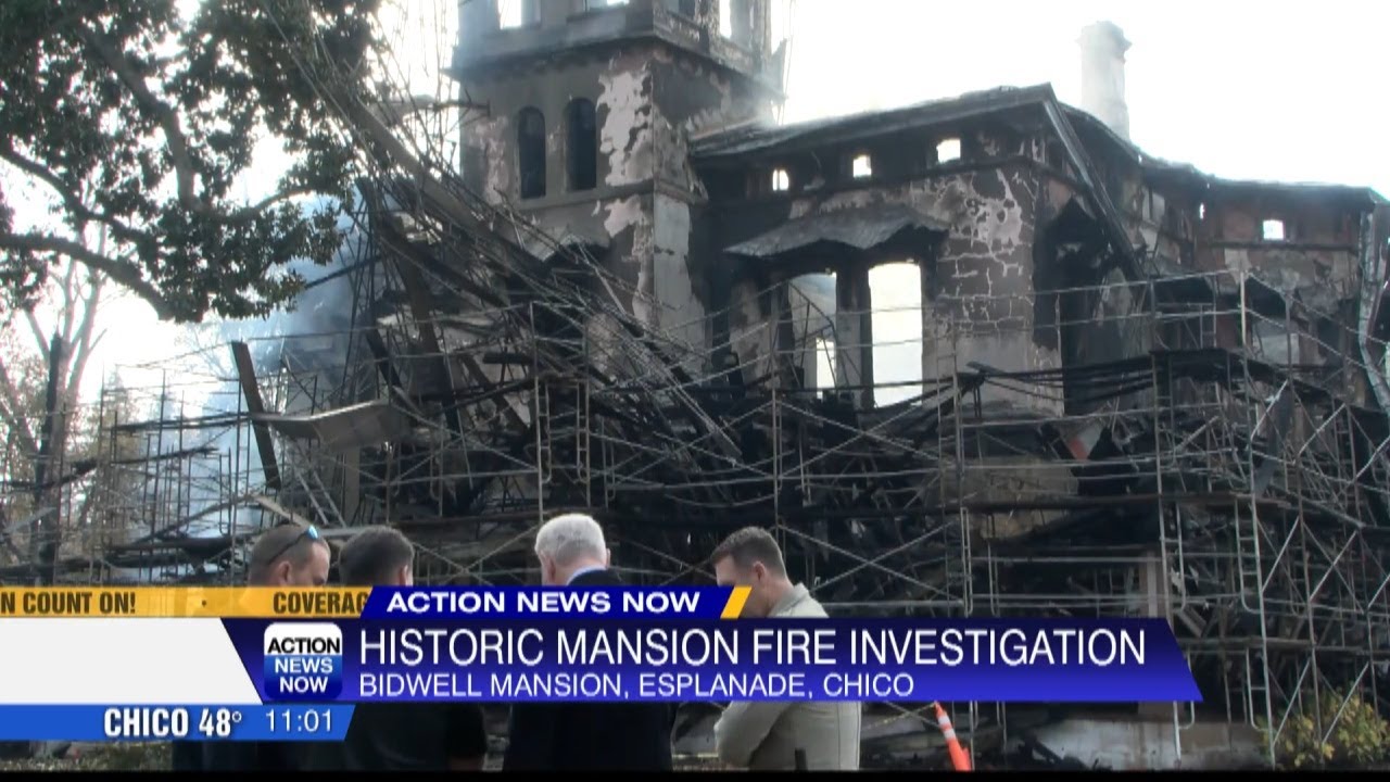 Bidwell Mansion fire details and community reaction - YouTube