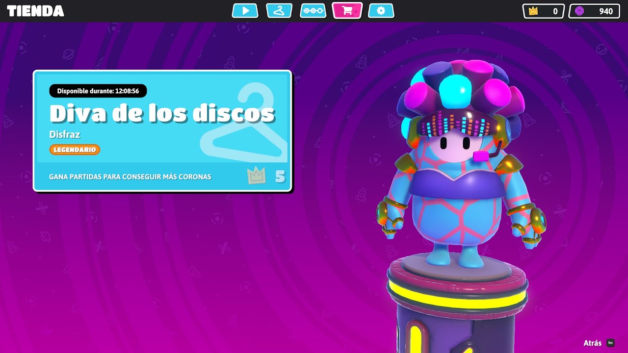 🔴 NUEVO DISFRAZ | DIVA DE LOS DISCOS | NUEVA TIENDA DE FALL GUYS HOY 20 ...