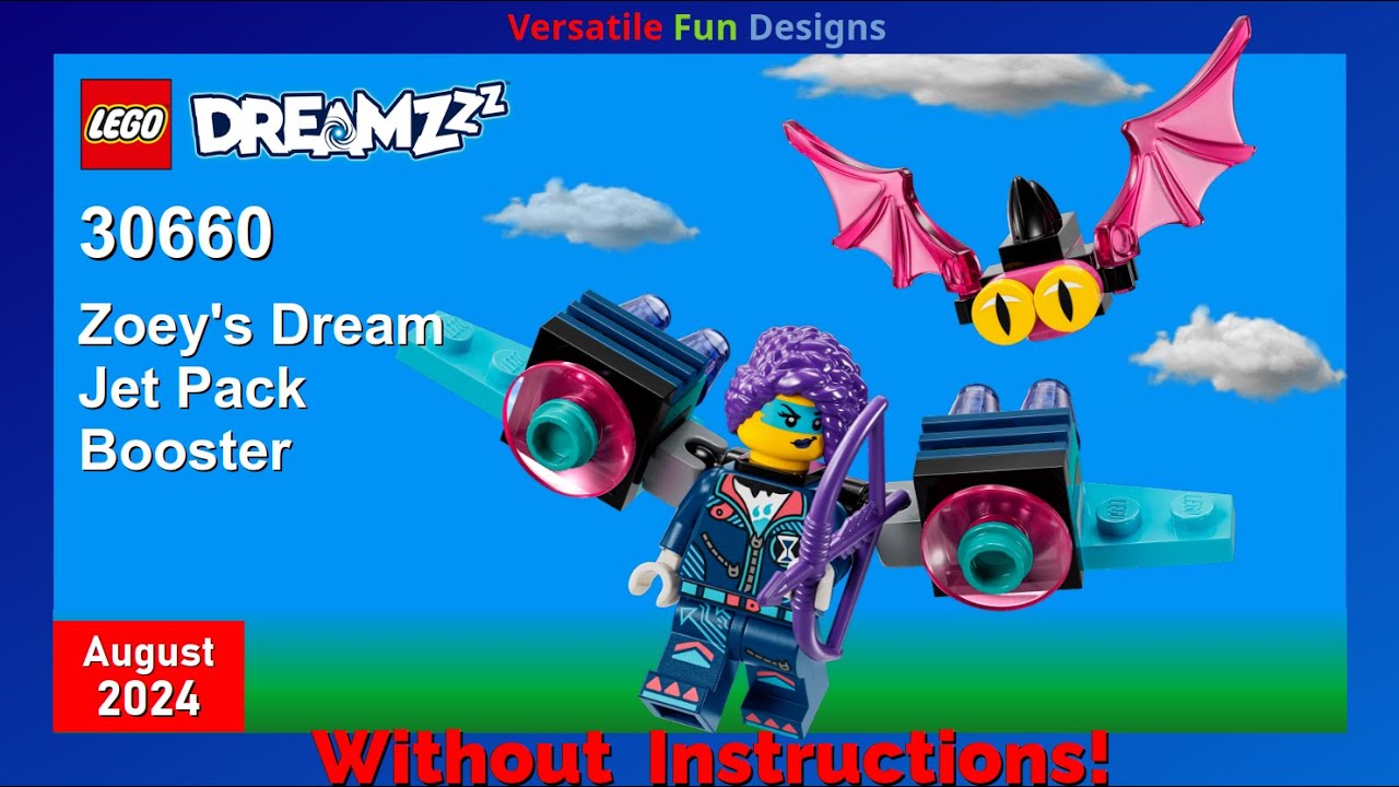 NEW LEGO Dreamzzz Zoey's Dream Jet Pack Booster 30660 polybag - Review ...