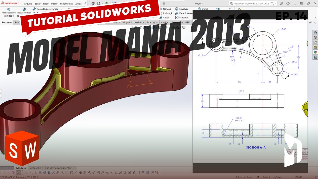 TUTORIAL SOLIDWORKS 2024 - MODEL MANIA 2013 - YouTube