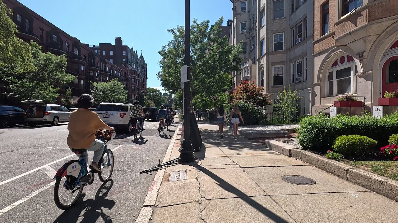 ⁴ᴷ⁶⁰ Walking Boston, MA: Beacon Street from Massachusetts Avenue to ...