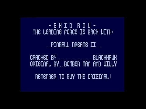 Skid Row - Pinball Fantasies - Amiga Cracktro (50 FPS)