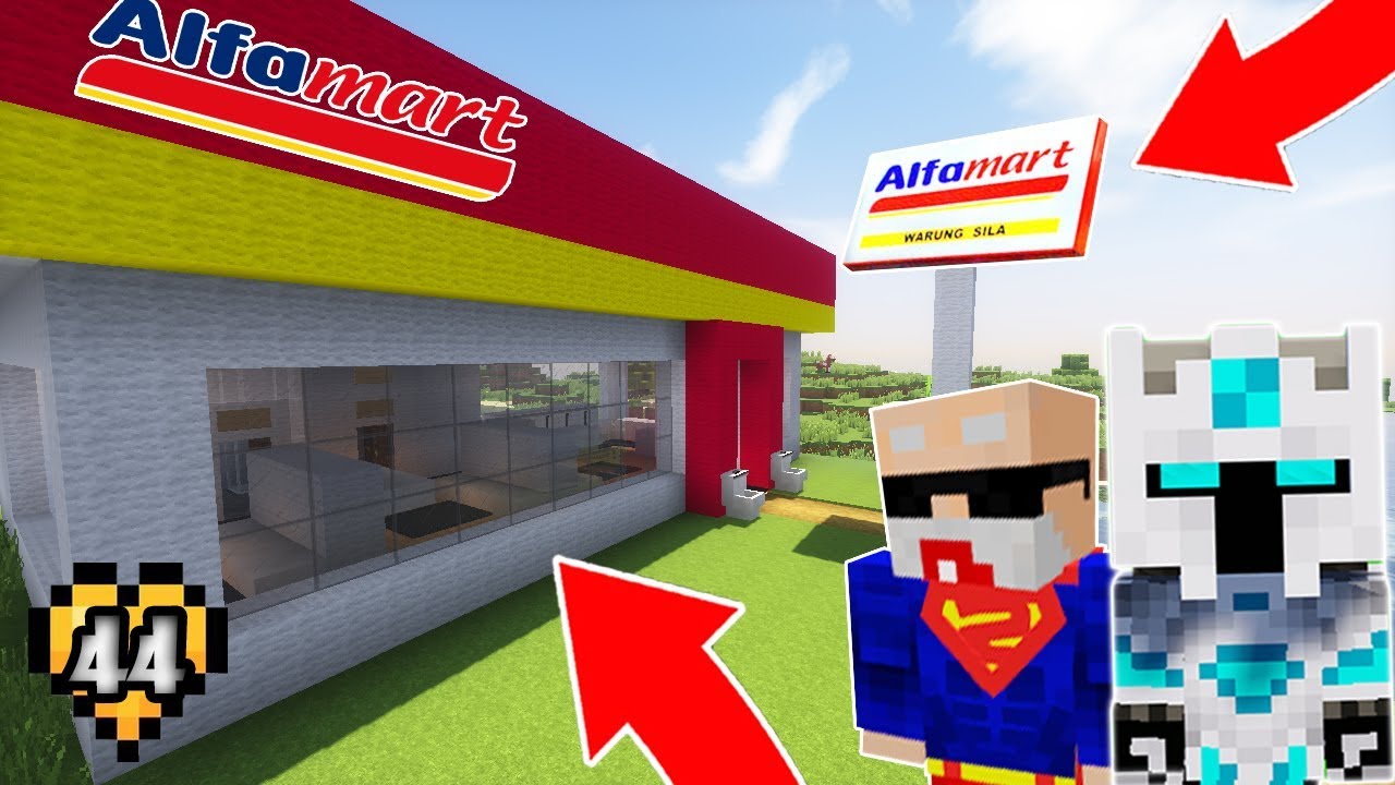 BIKIN ALFAMART DOUBLE DELUXE TERLANGKA NYATA DI MINECRAFT! - Youtubers ...