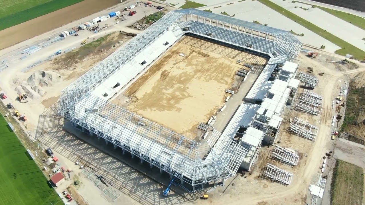 New construction football stadium shoot by drone 😱 - YouTube