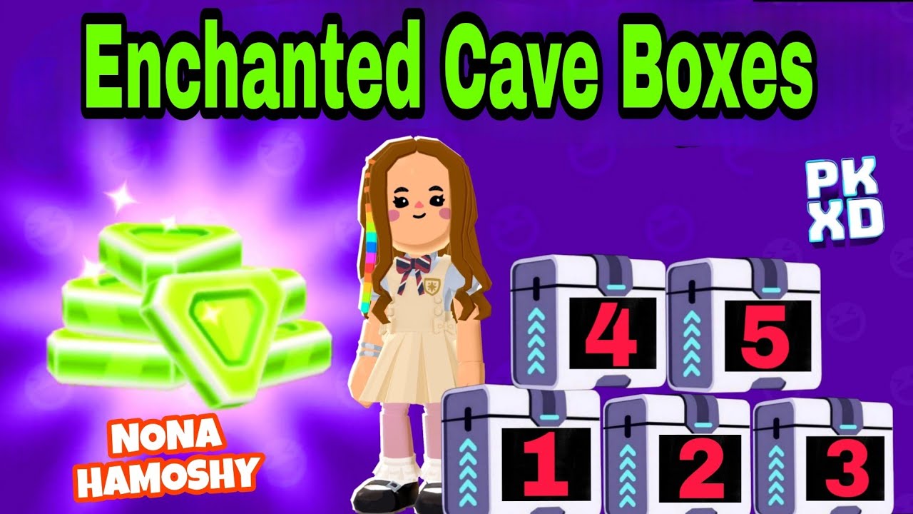 5 SECRET BOXES IN THE ENCHANTED CAVE UPDATE PK XD - YouTube