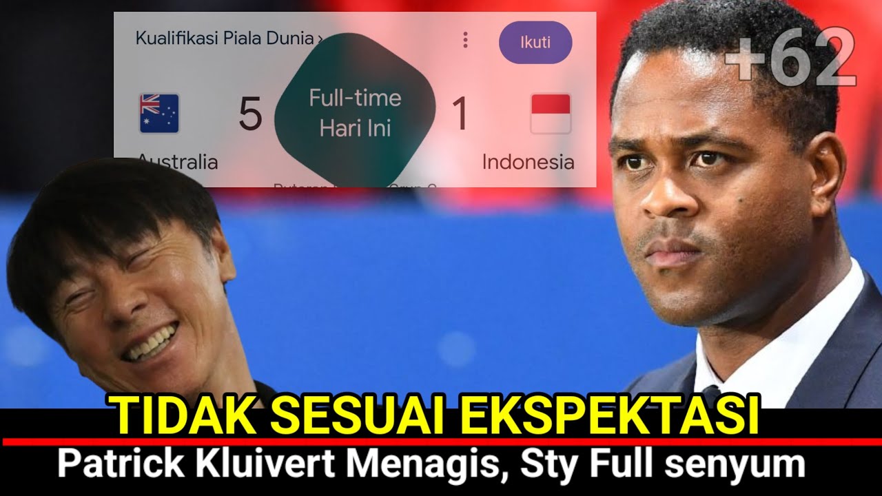 TIDAK SESUAI EKSPEKTASI ! Patrick Kluivert menangis ,sty full senyum ...